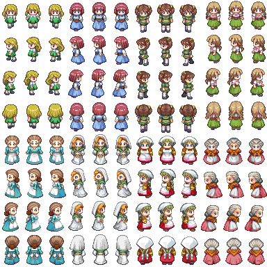 rpgvx行走图,rpg行走图,游戏行走图_大山谷图库